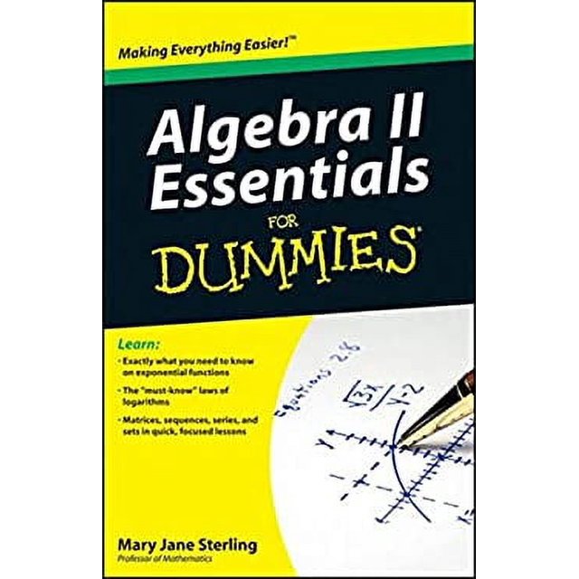 Algebra II Essentials for Dummies – Grace School Associations